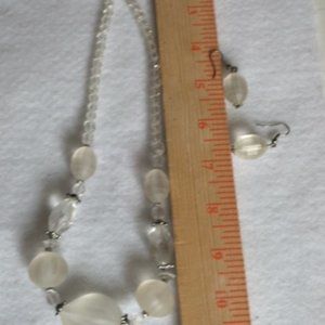 Jewelry | Clear Frosted Plastic Beaded Necklace | Poshmark